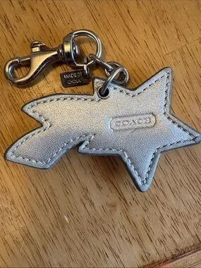 Coach | Bags | Coach Silver Star Keychain With Pink Shooting Tails ...